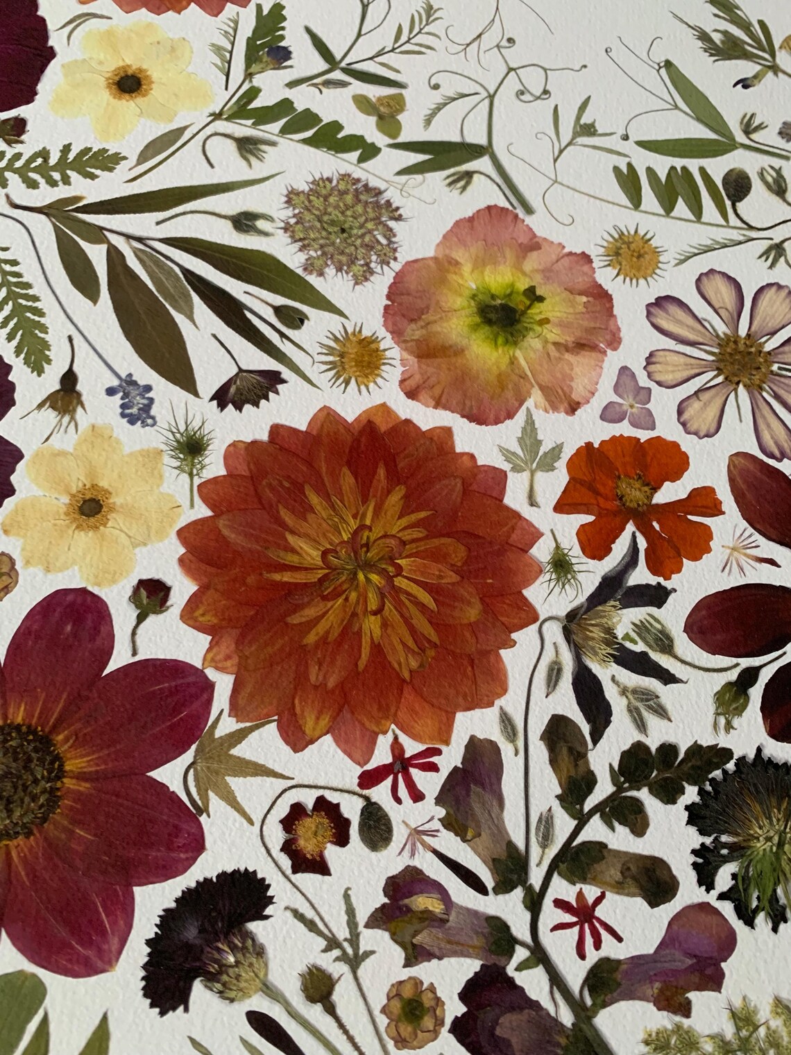 Print of Original Artwork “summer”, Unique Gift for Flowers Lover, Wall ...