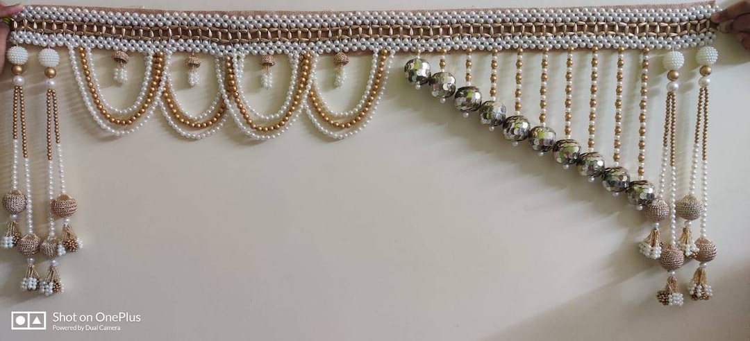 Bandarwar White Pearl Bandarwal Traditional Wall Hanging - Etsy
