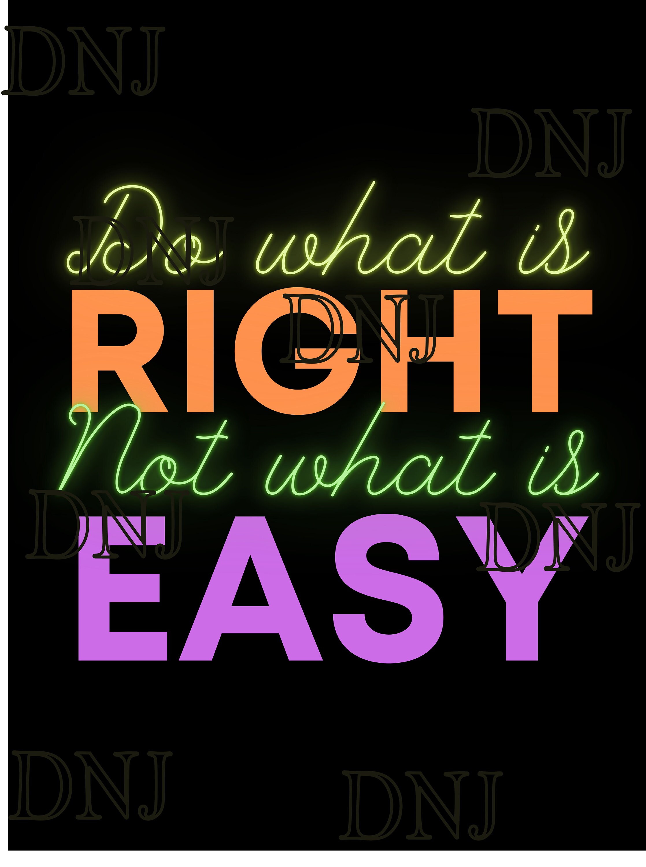 Do What is Right Not What is Easy Poster Digital File - Etsy
