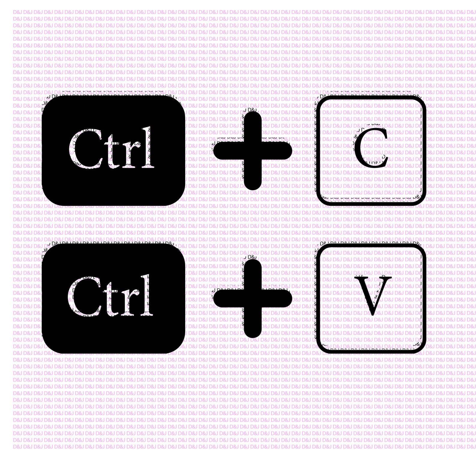 Crt C Crtl V Copy and Paste Shortcuts Vinyl Cutting Machine Pattern ...