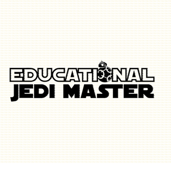 Teacher Jedi Master Svg - Etsy