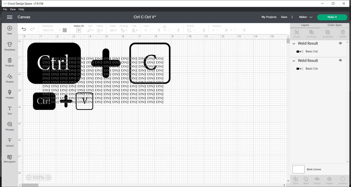 Crt C Crtl V Copy and Paste Shortcuts Vinyl Cutting Machine Pattern ...