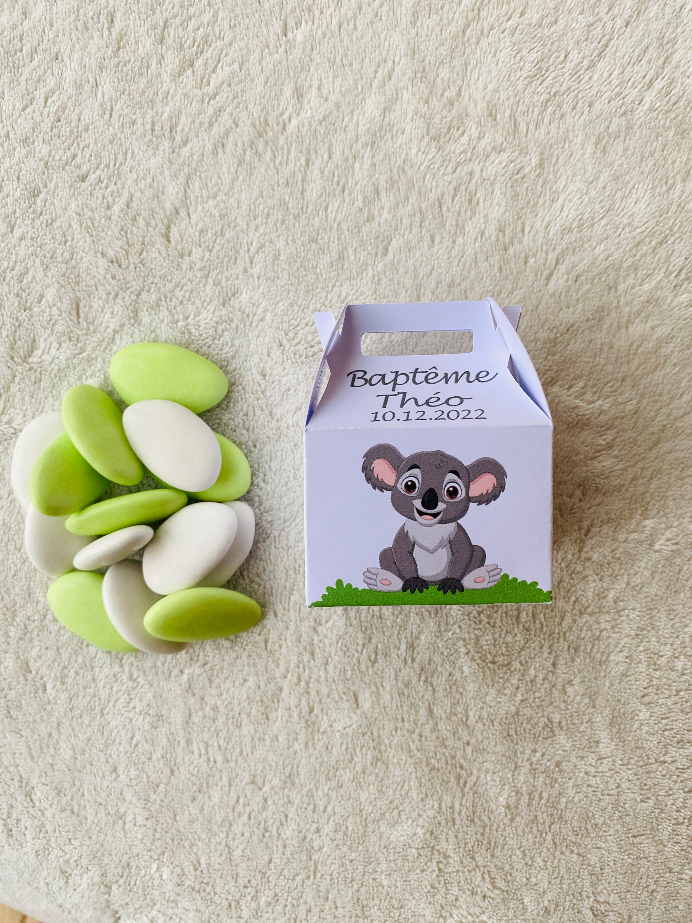 Personalized Koala Box-baptism-birthday Size of Your Choice - Etsy