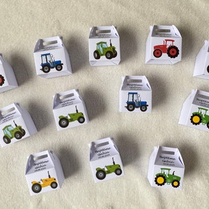 Personalized Tractor Candy Boxes - Etsy