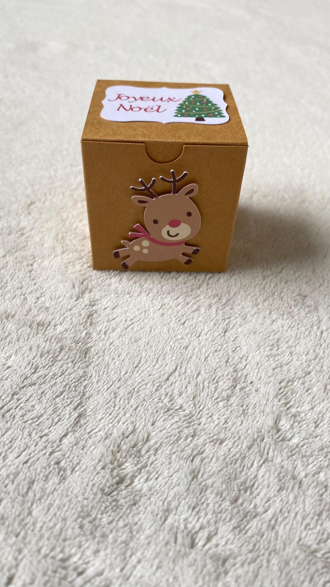 Christmas Reindeer Kraft Box for Chocolate-christmas Treats-table ...