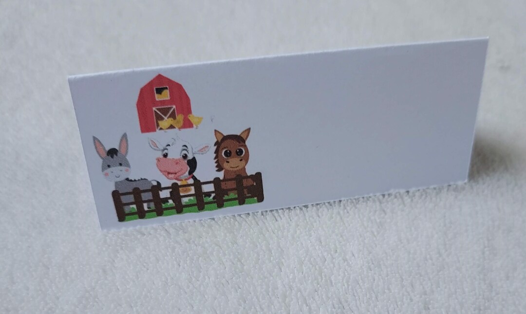 Lot of 20 Farm Animal Place Markers - Etsy