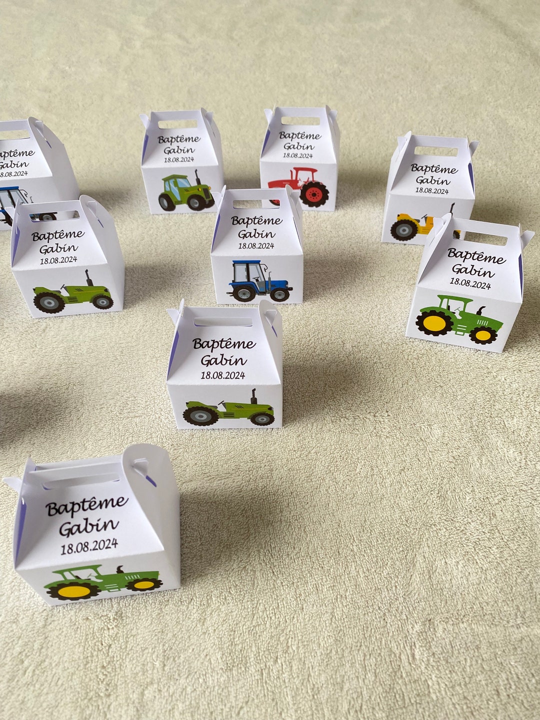 Personalized Tractor Candy Boxes - Etsy