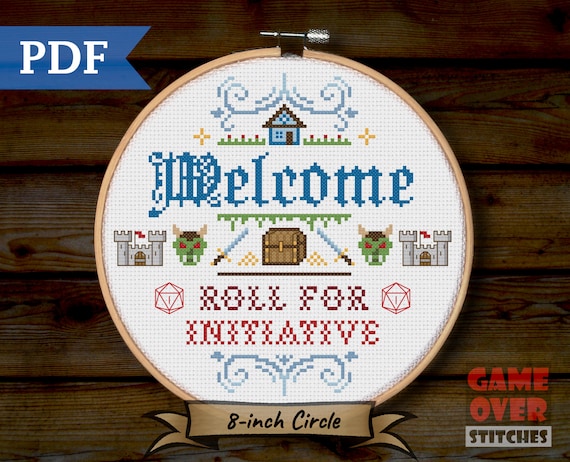 Welcome Roll for Initiative Cross Stitch Sampler Pattern | Etsy