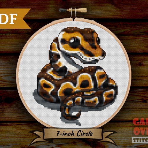 Ball Python Mom Cross Stitch Pdf Pattern - Etsy