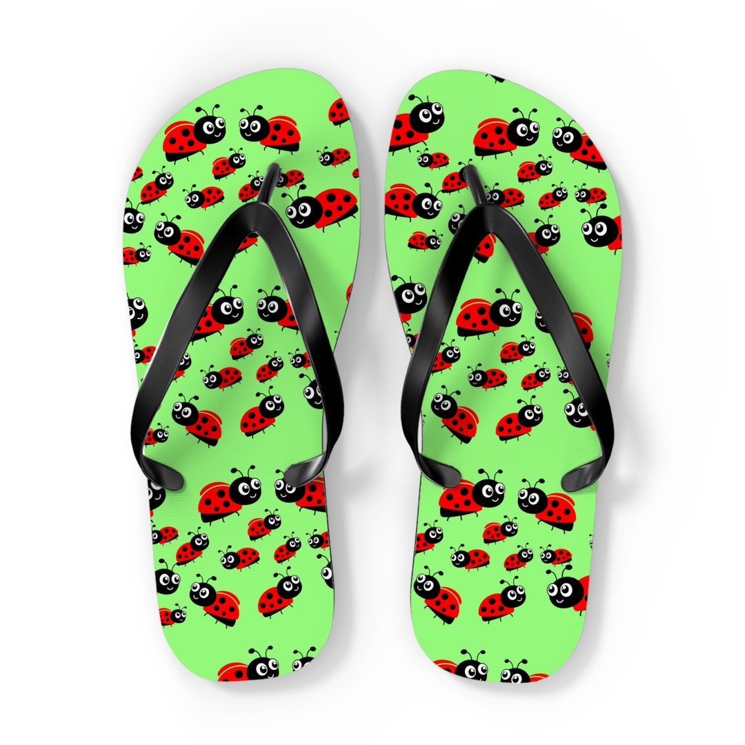 Flip Flops-ladybug - Etsy