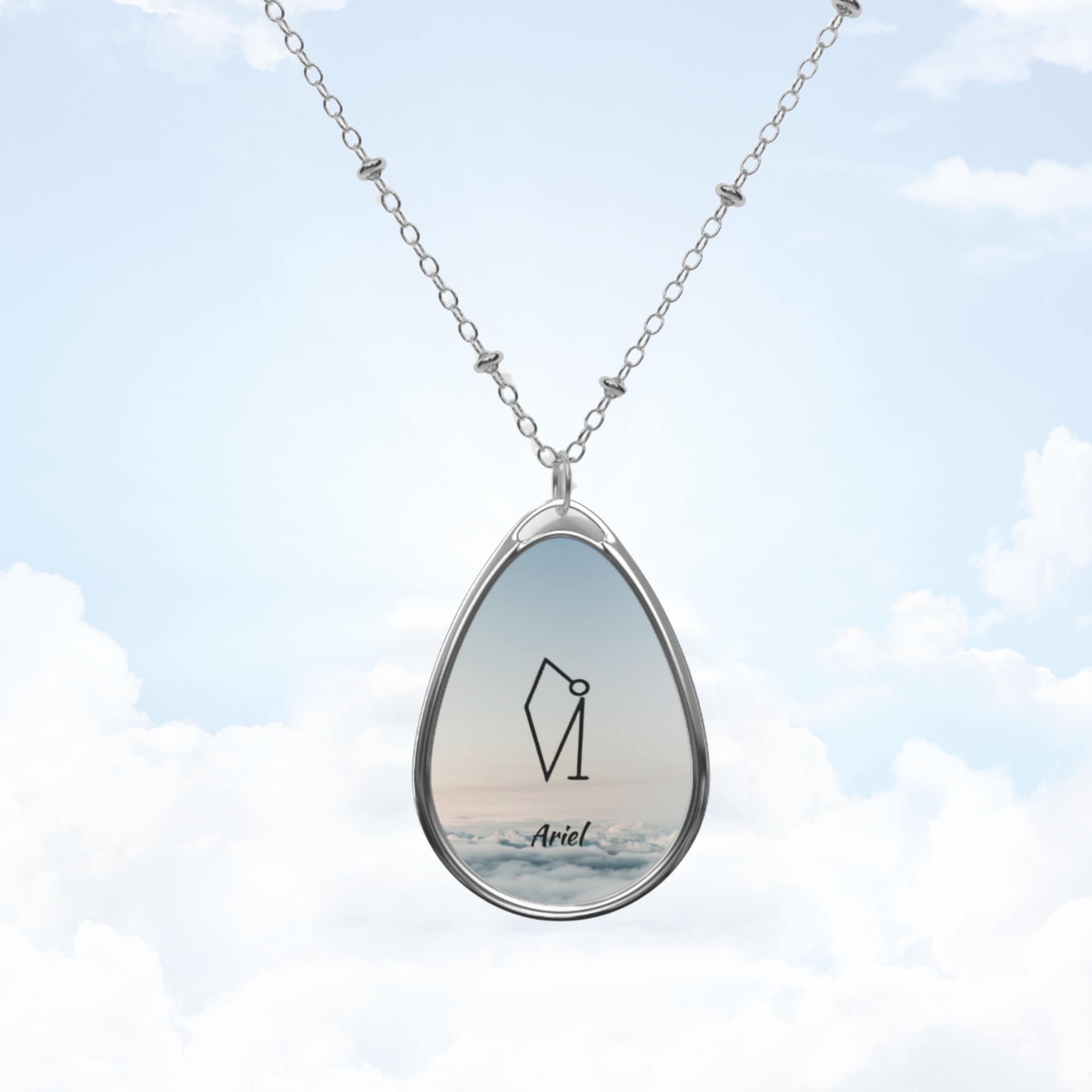 Oval Necklace-sigil Angel Symbols-archangel Raphael-archangel Michael ...