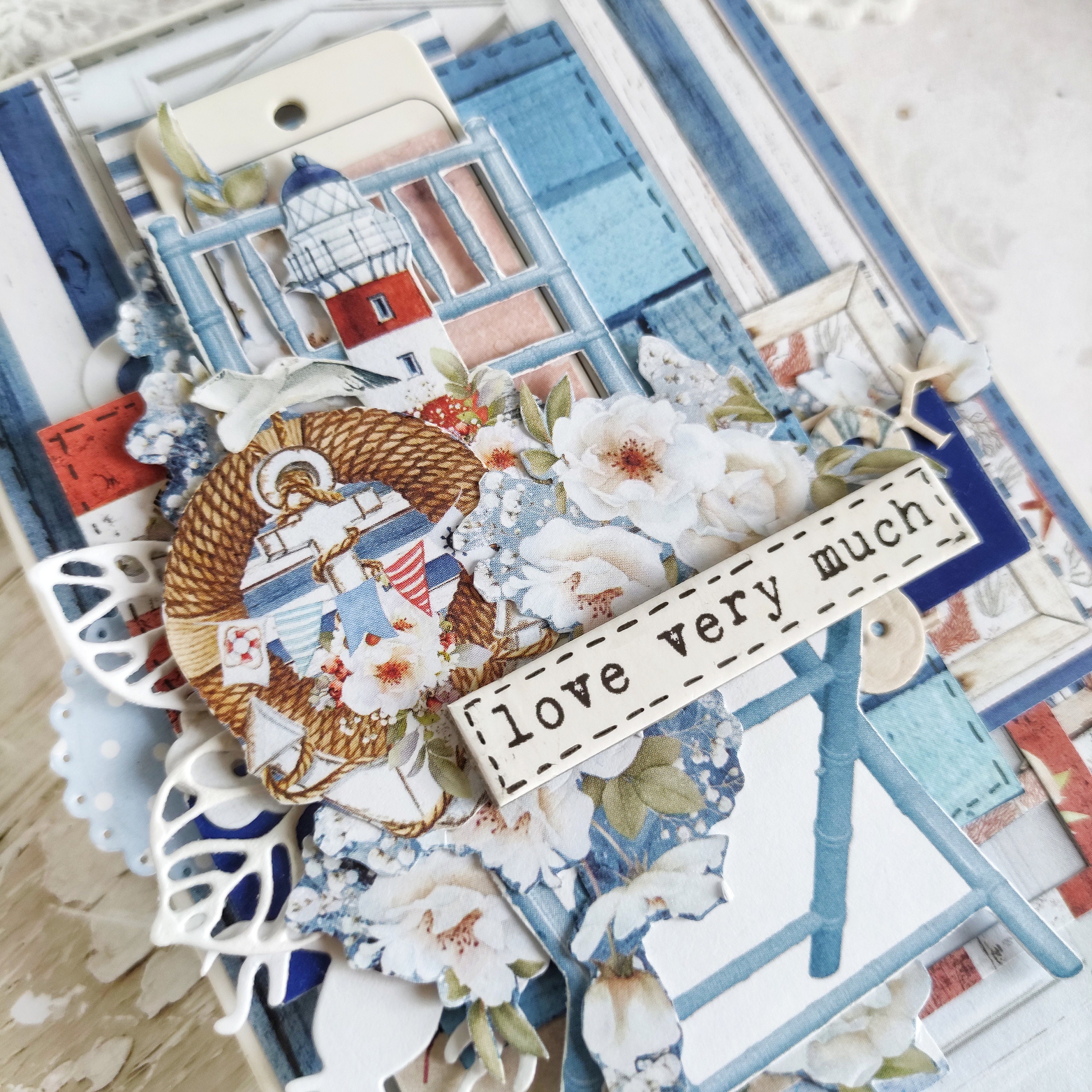 Summer Sea Postcards With Boat, Lighthouse, Seagull, and Beach House ...