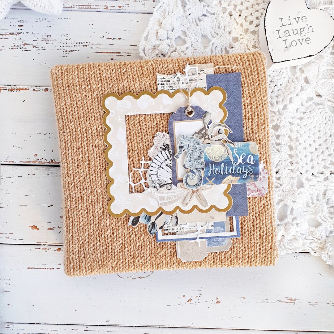 Seaside Memories: Handcrafted Cozy Photo Album for 25 Photos an ...