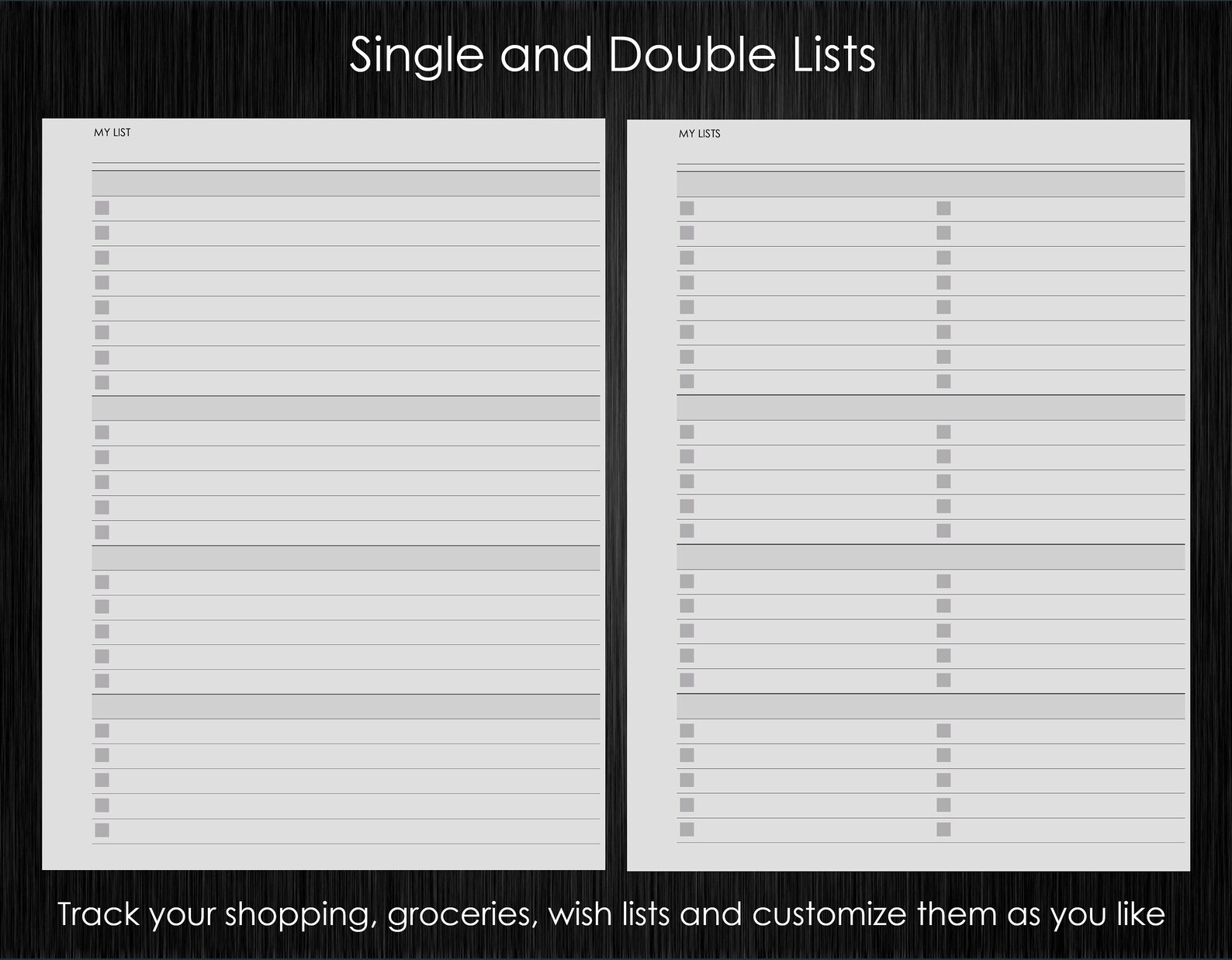 Remarkable 2 TO DO List Templates Digital Download Etsy