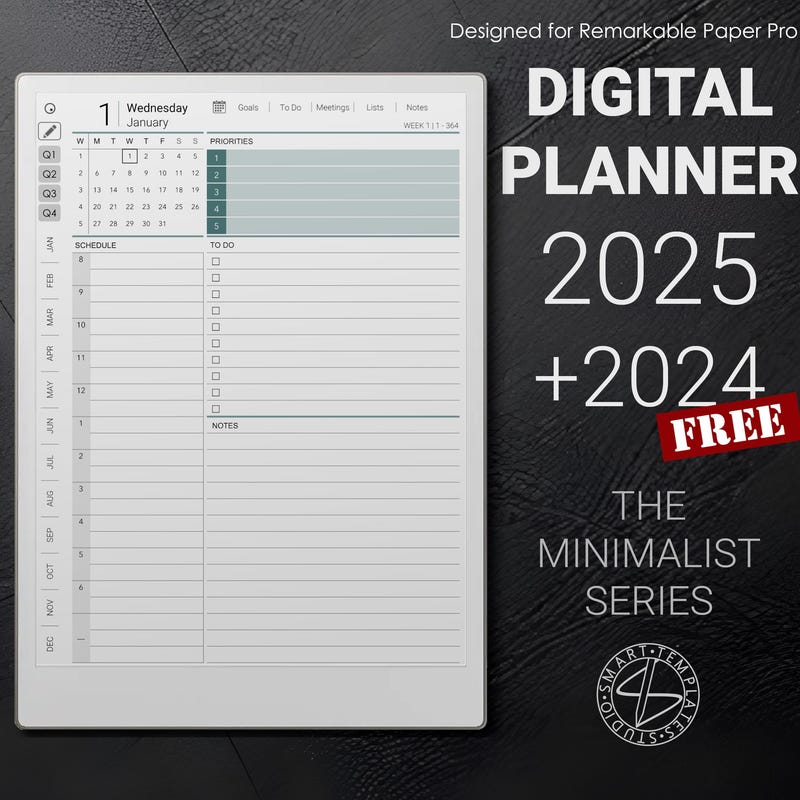 Remarkable Pro Planner - Etsy