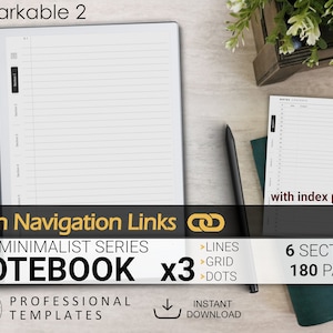 Digital Notebook for Remarkable Tablets Remarkable 2 - Etsy