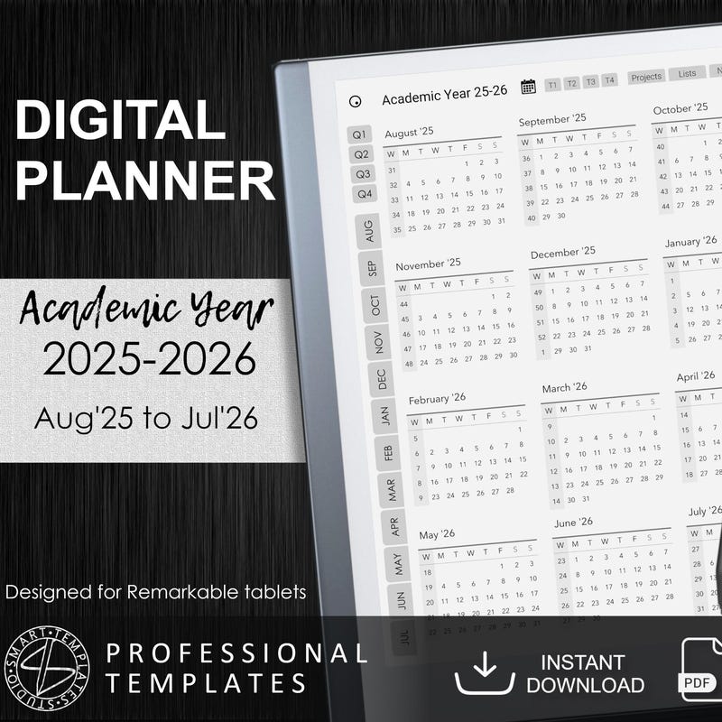 Editable school calendar 25 26 - Etsy België