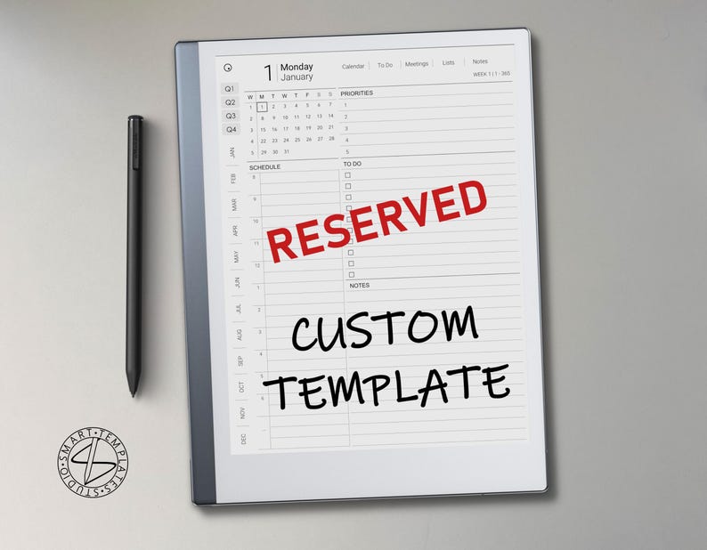 CUSTOM PLANNER 20260106T *RESERVED* - Etsy