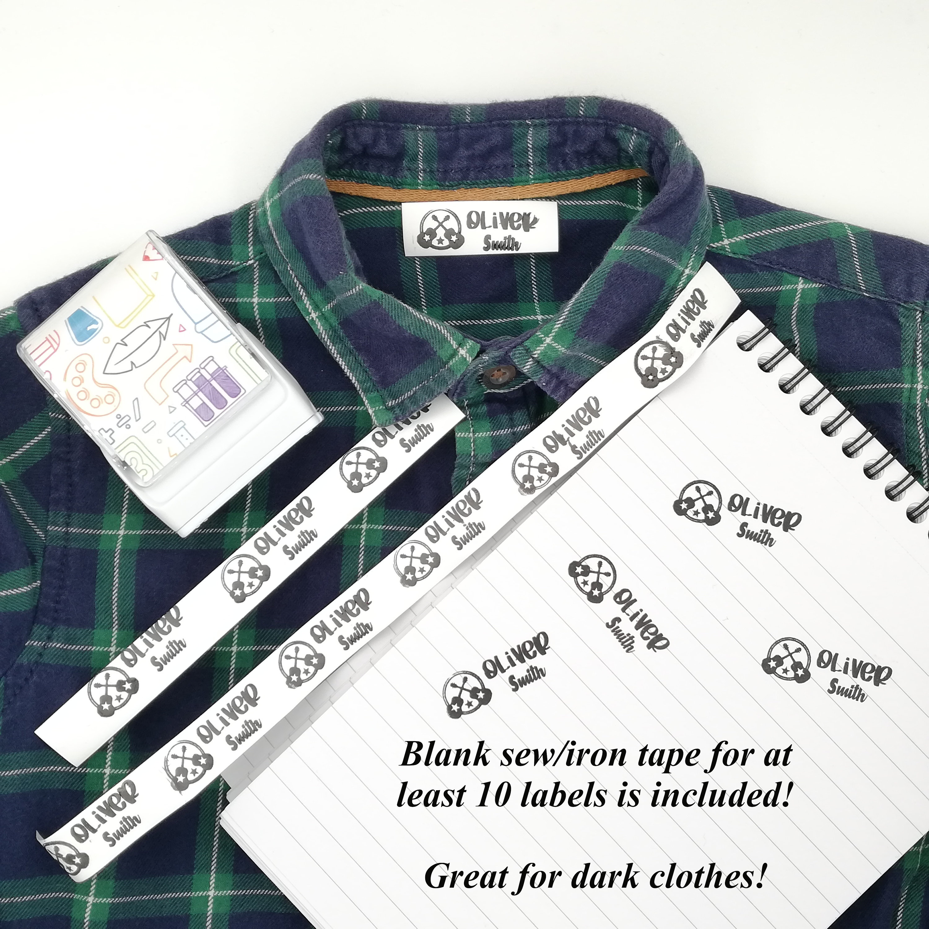 Dr. Stamp Personalised Name Stamper for Kids Clothes School - Etsy UK