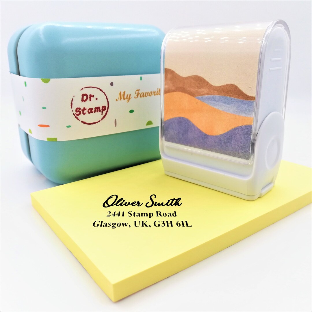 Dr. Stamp- Personalised Self Inking Stamp for Signature, Return Address ...