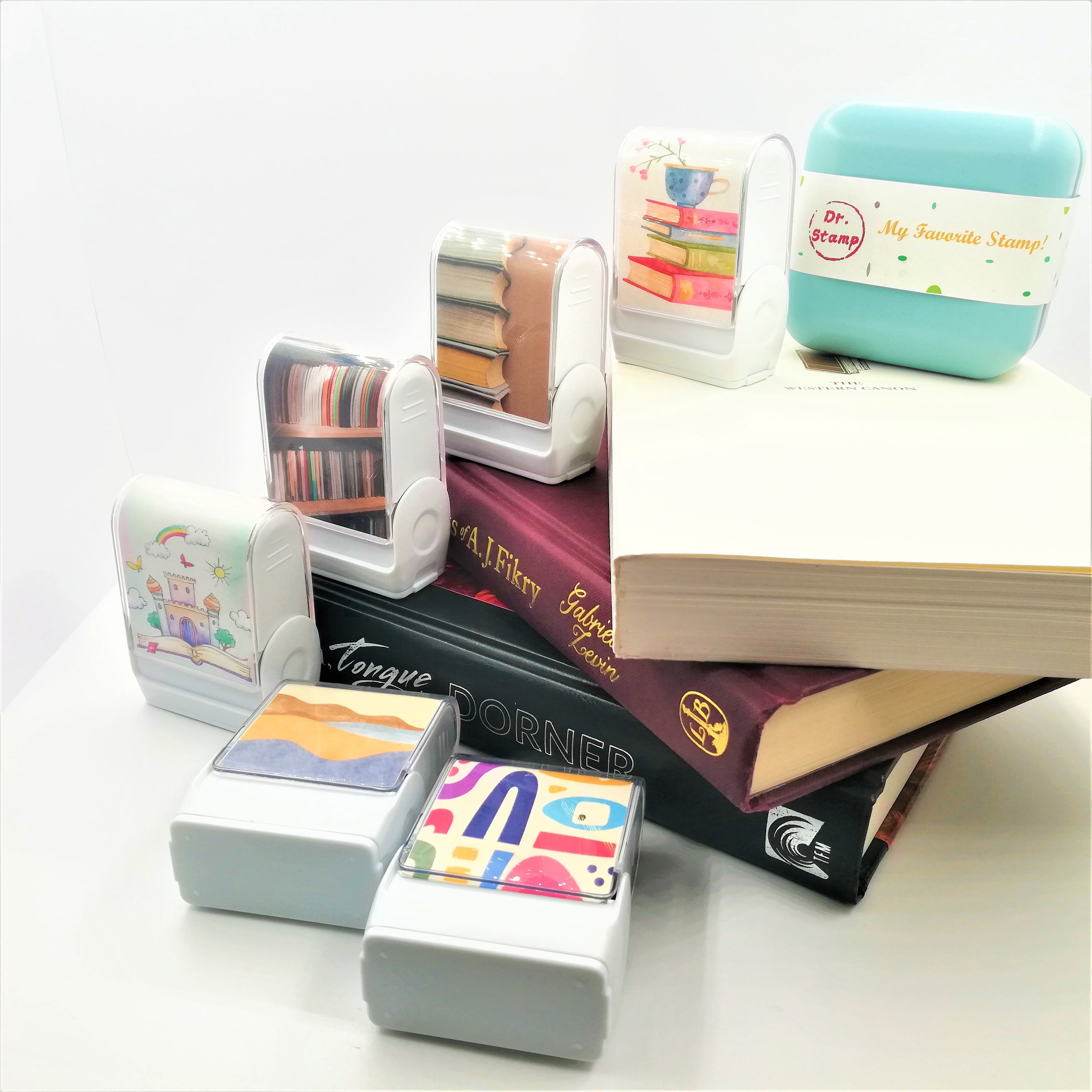 Dr. Stamp Personalised Book Stamp Self Inking Stamp for - Etsy UK