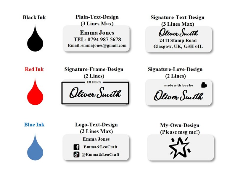 Dr. Stamp Personalised Self Inking Stamp for Signature - Etsy UK