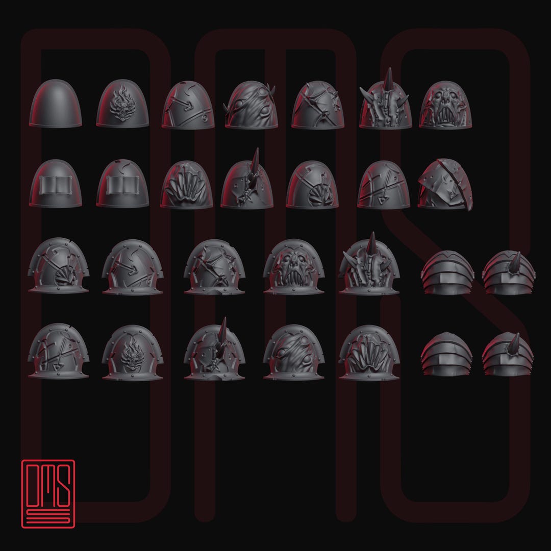 Grim Visionary Pads Set Table Top / 3D Print / 12K Mini / Wargaming Dms ...