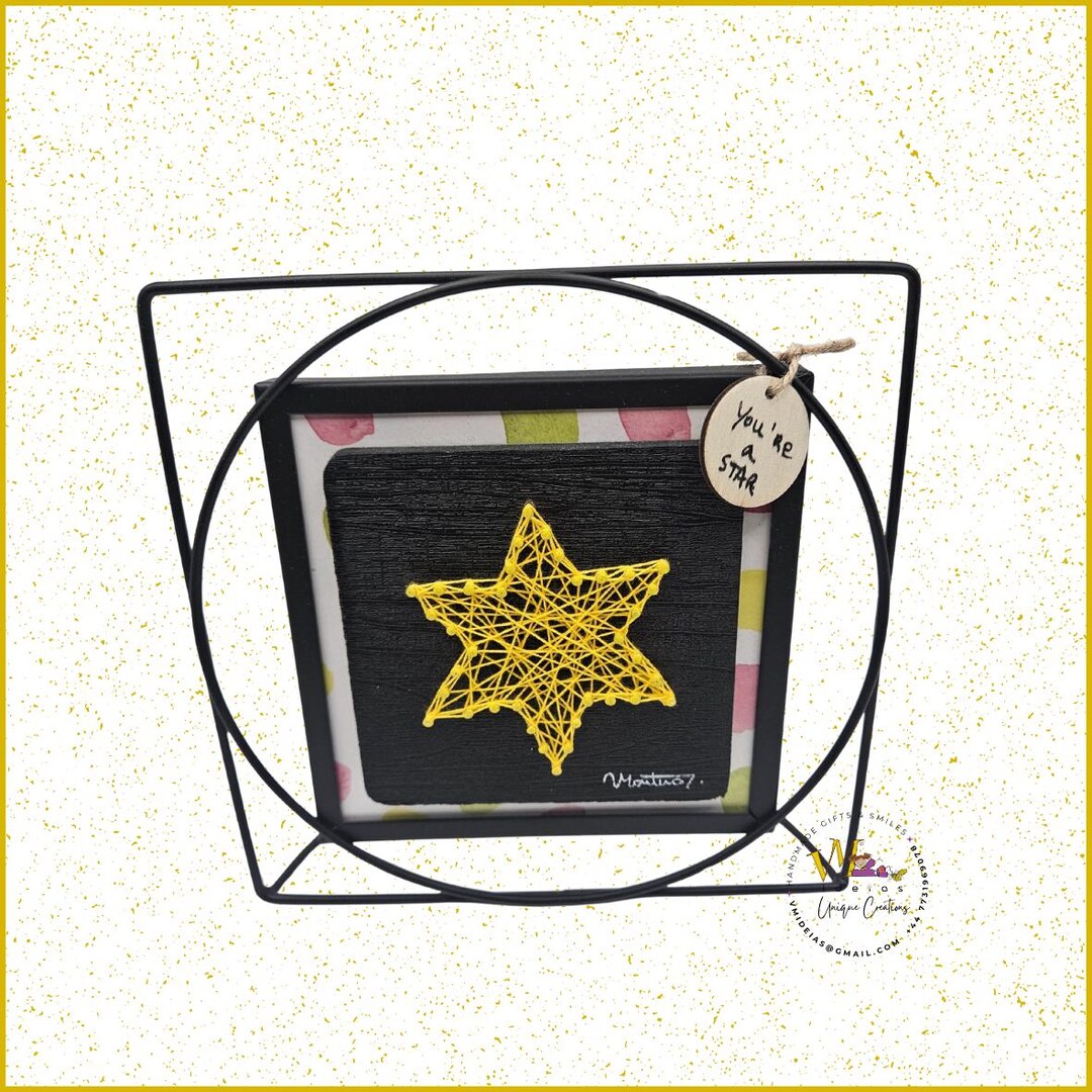 STAR String Art – Handmade Wooden Wall Art - Etsy
