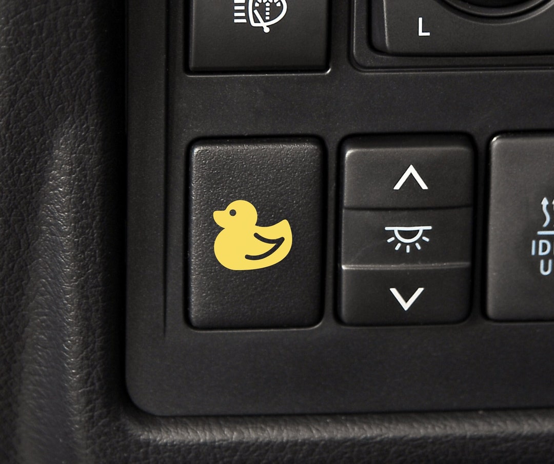 Rubber Ducky Button Car Decal Universal Fits All Cars Cute - Etsy