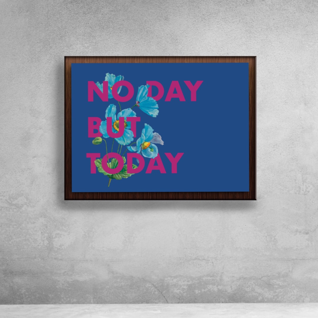 Physical print - RENT, No Day But Today, musical theatre, typographical ...