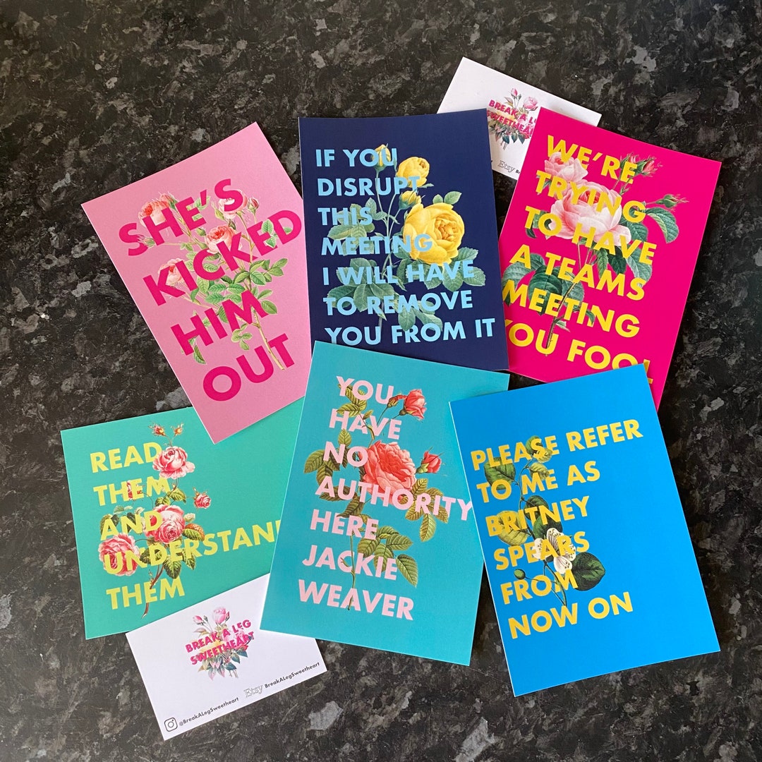 Handforth Parish Council Commemorative 6 Postcard Bundle, Jackie Weaver ...