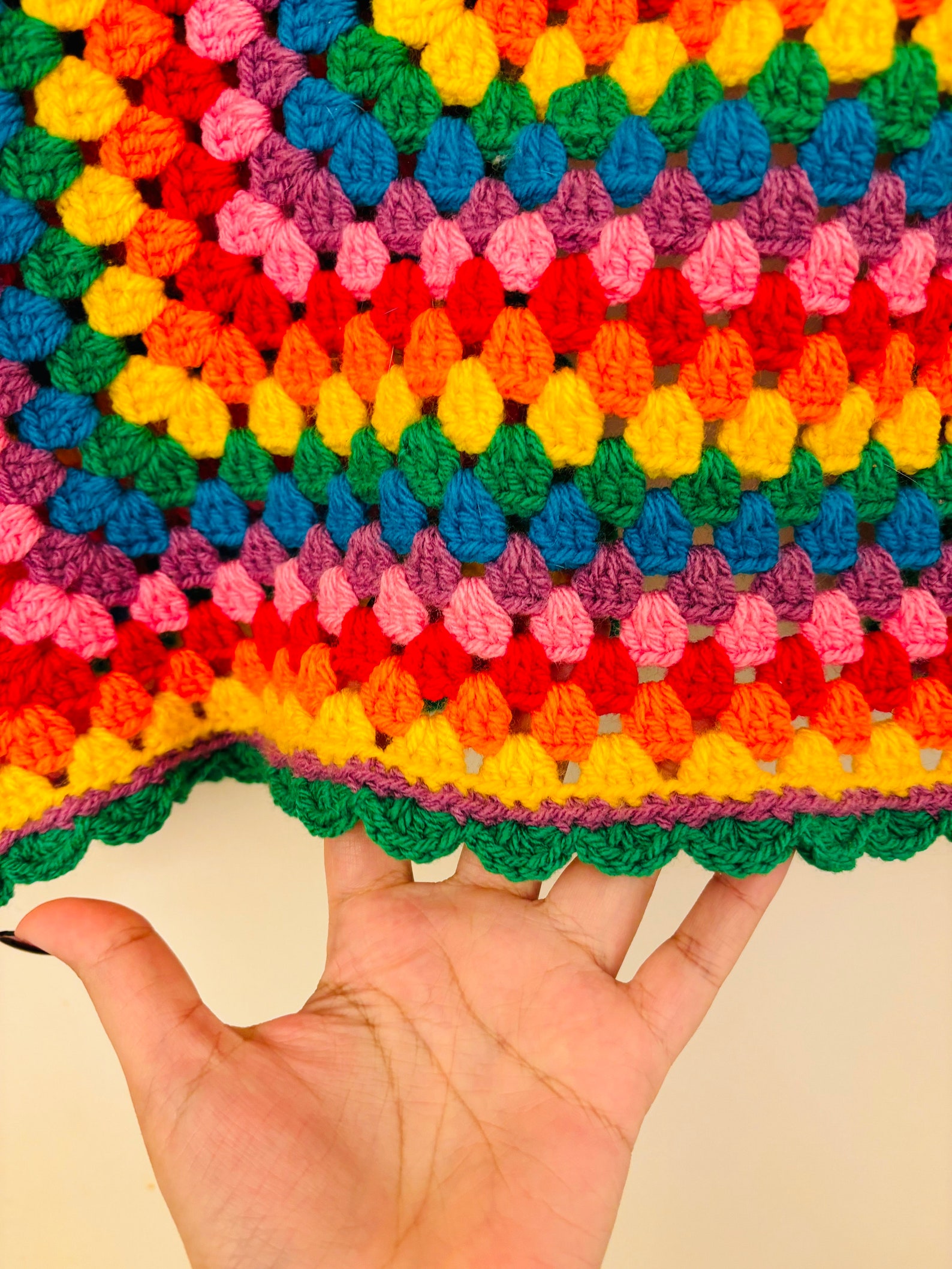 A Unisex Crochet Rainbow Flower Vest, Size M/L (festival Clothing) - Etsy