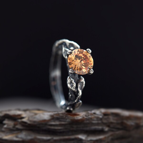 Branch Engagement Ring - Etsy