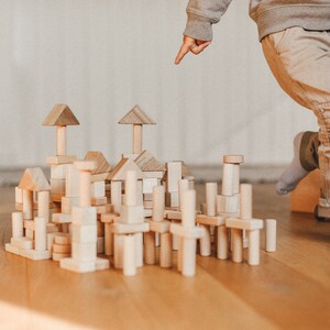 Wooden Blocks Big Set 144 Pieces 7 Types of Figures Best Gift - Etsy