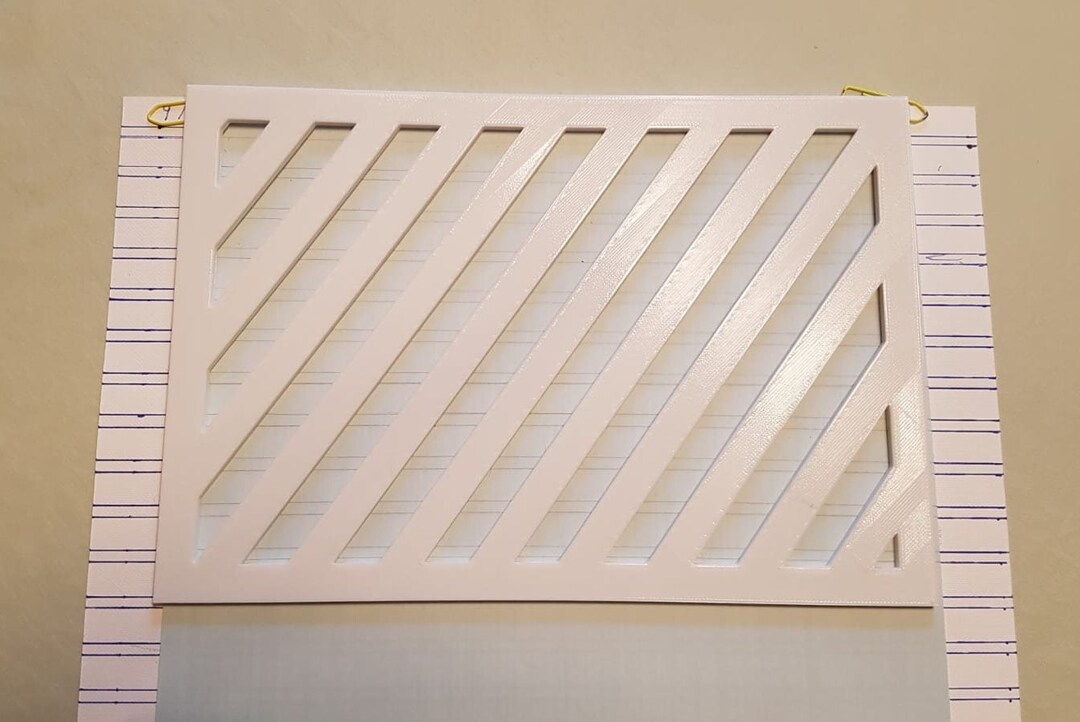 Dina5 Ruler 55 Degrees Stencil Calligraphy Calligraphy Copperplate ...