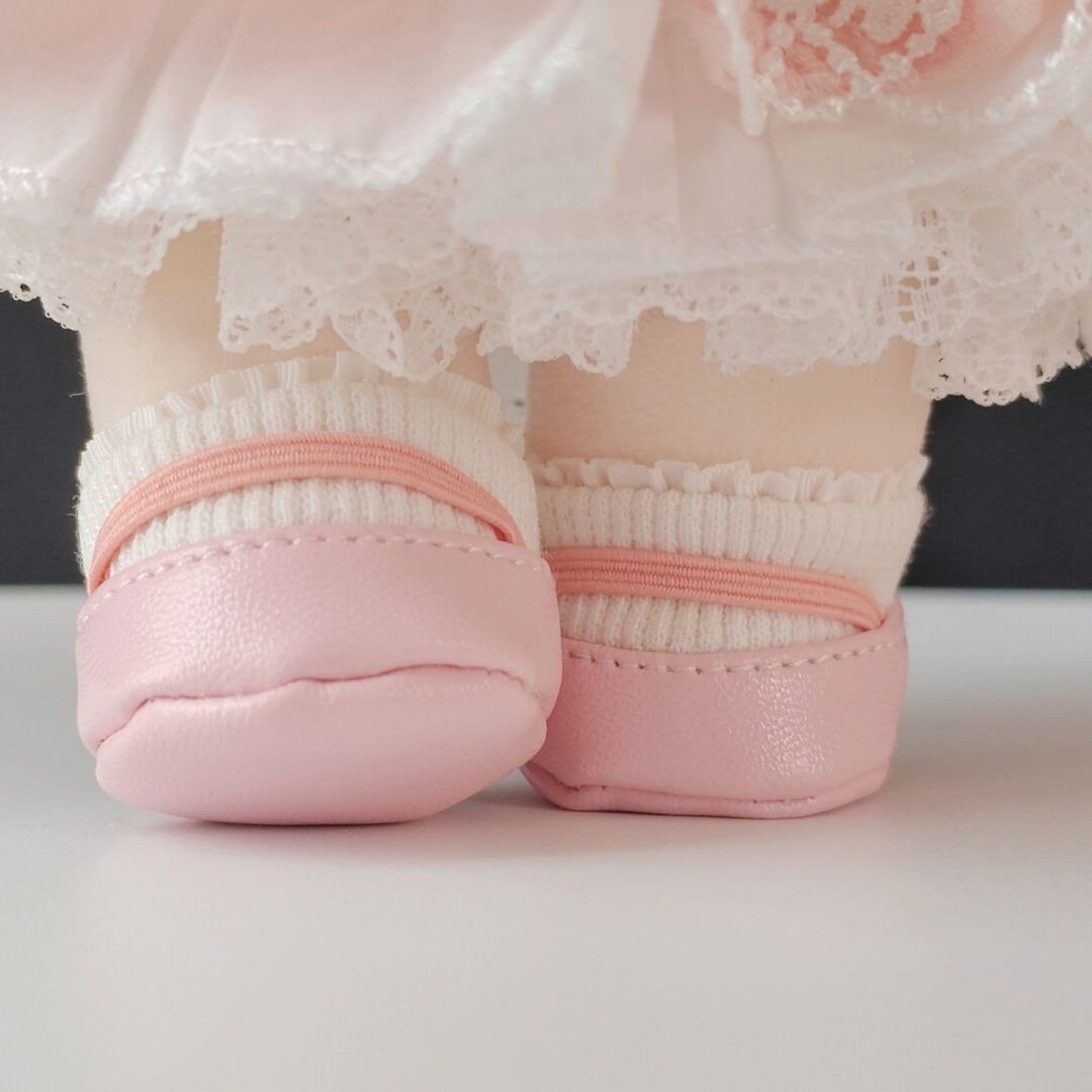 5 Colors 20cm Cotton Doll Shoes and Socks Integrated, Soft Socks ...