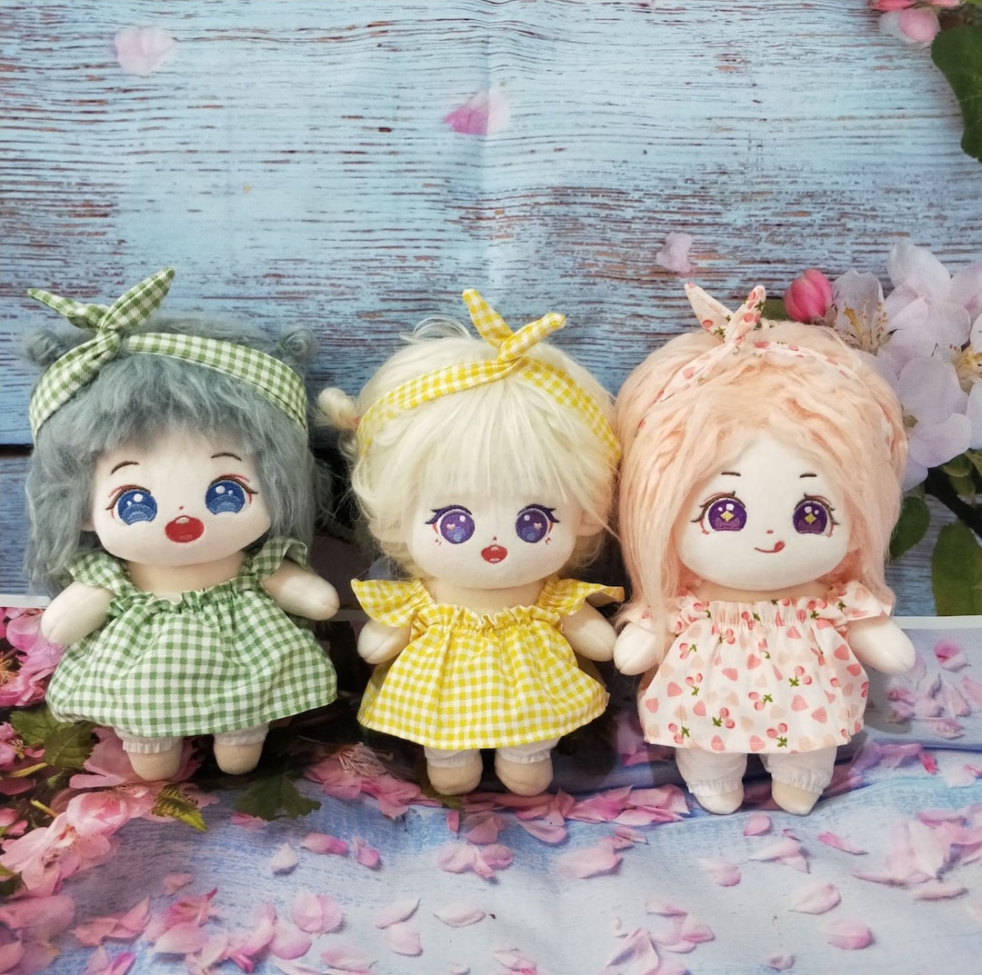15cm/20cm Cotton Doll Dress/pants/hairband,plush Doll Cherry Pineapple ...