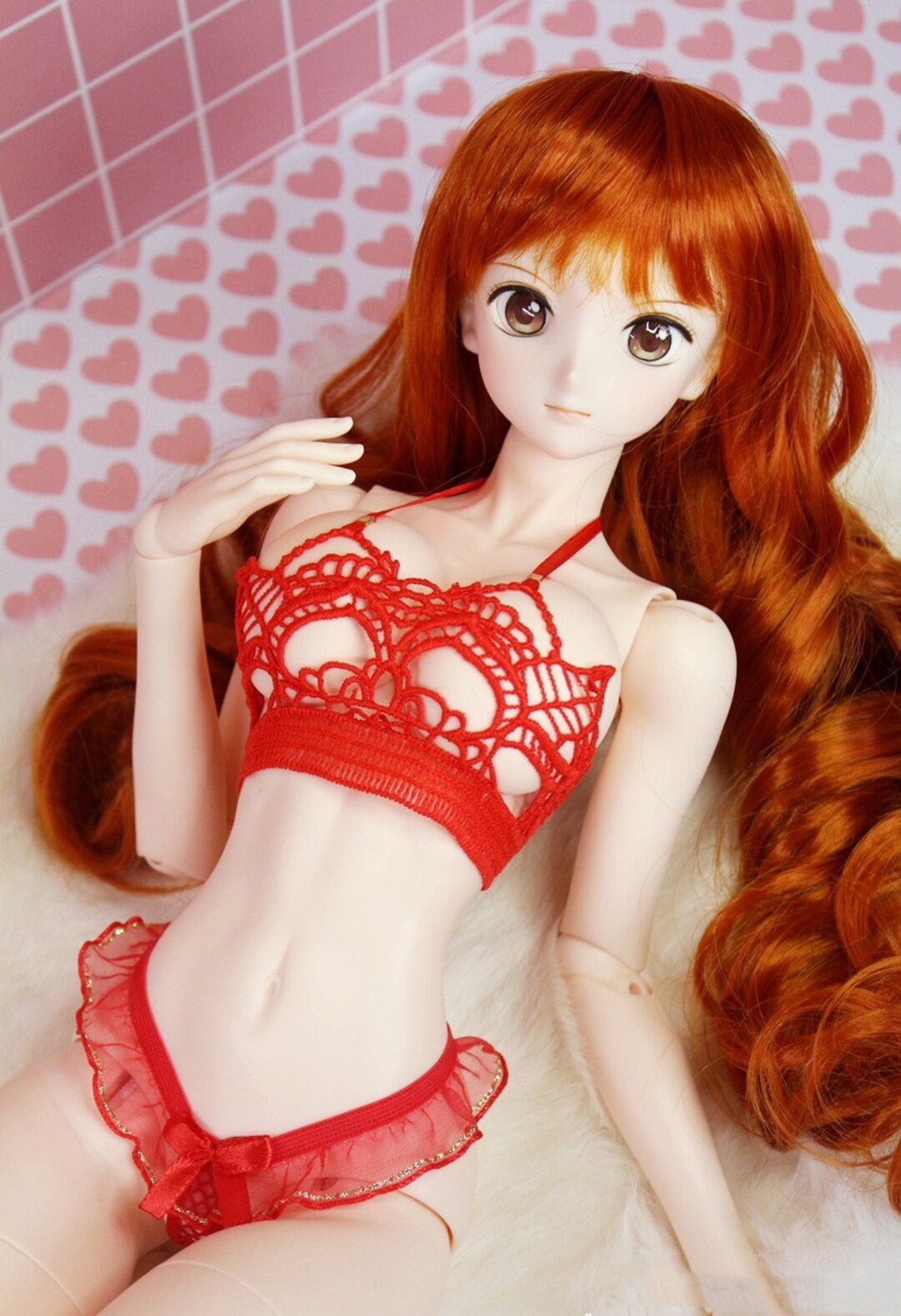 1/3 BJD/SD/MDD Doll Clothes Bra & Underwear Bikini Set - Etsy