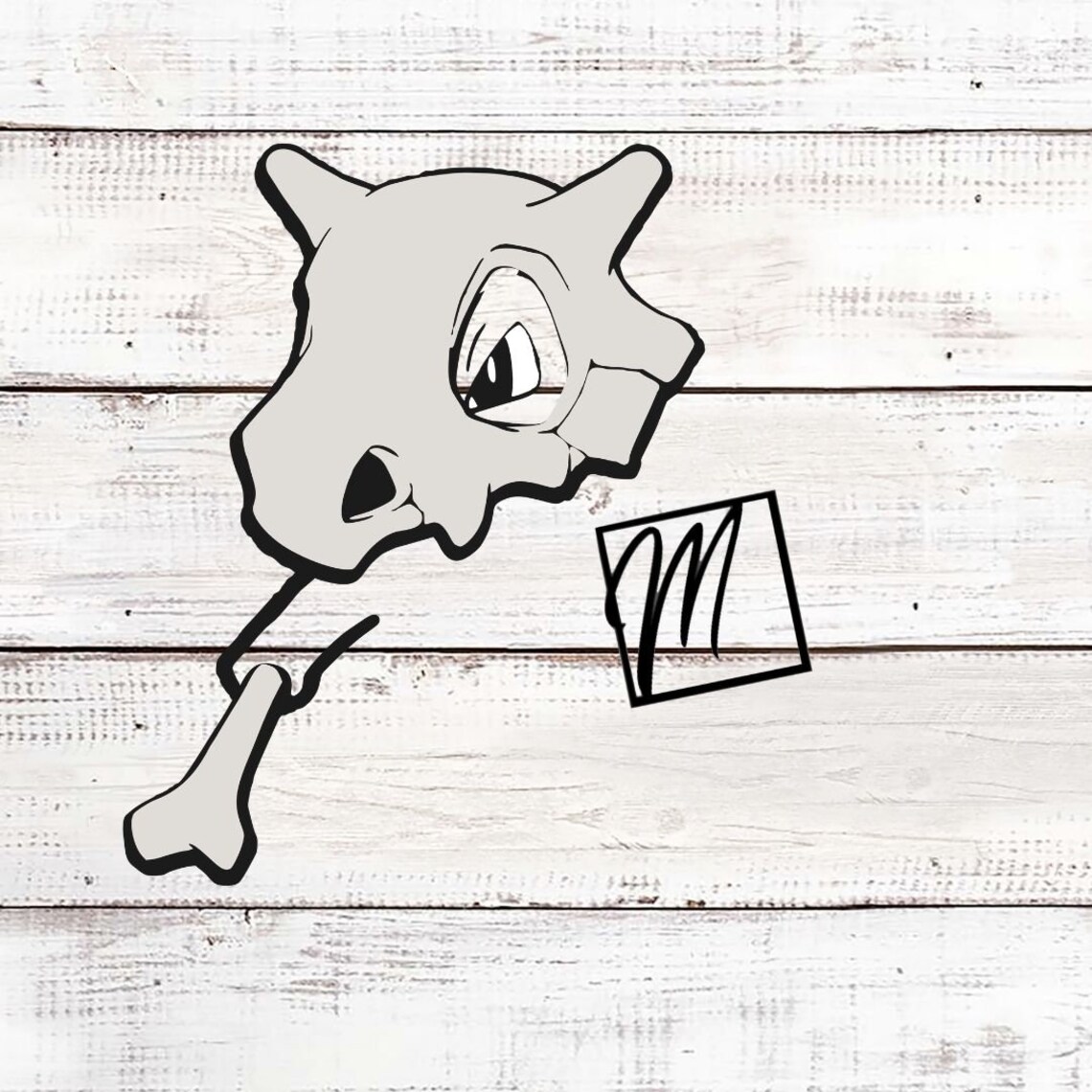 Digital Cubone Pokemon Inspired Layerd SVG PNG - Etsy