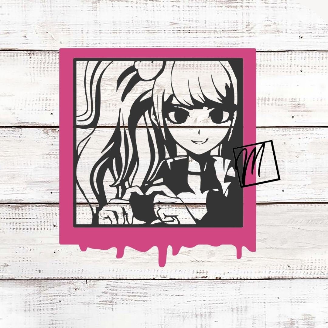 Junko, Danganronpa Inspired,anime,svg,png, Valentine,pink,heart - Etsy UK