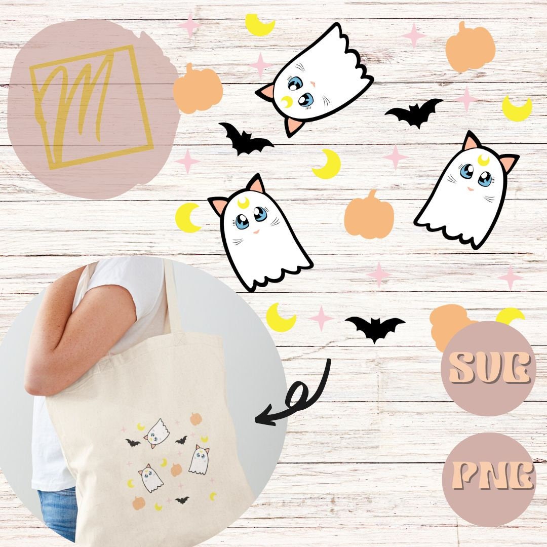 Halloween Svg,ghost Svg,luna Svg,halloween Pattern Svg,sailormoon Svg ...