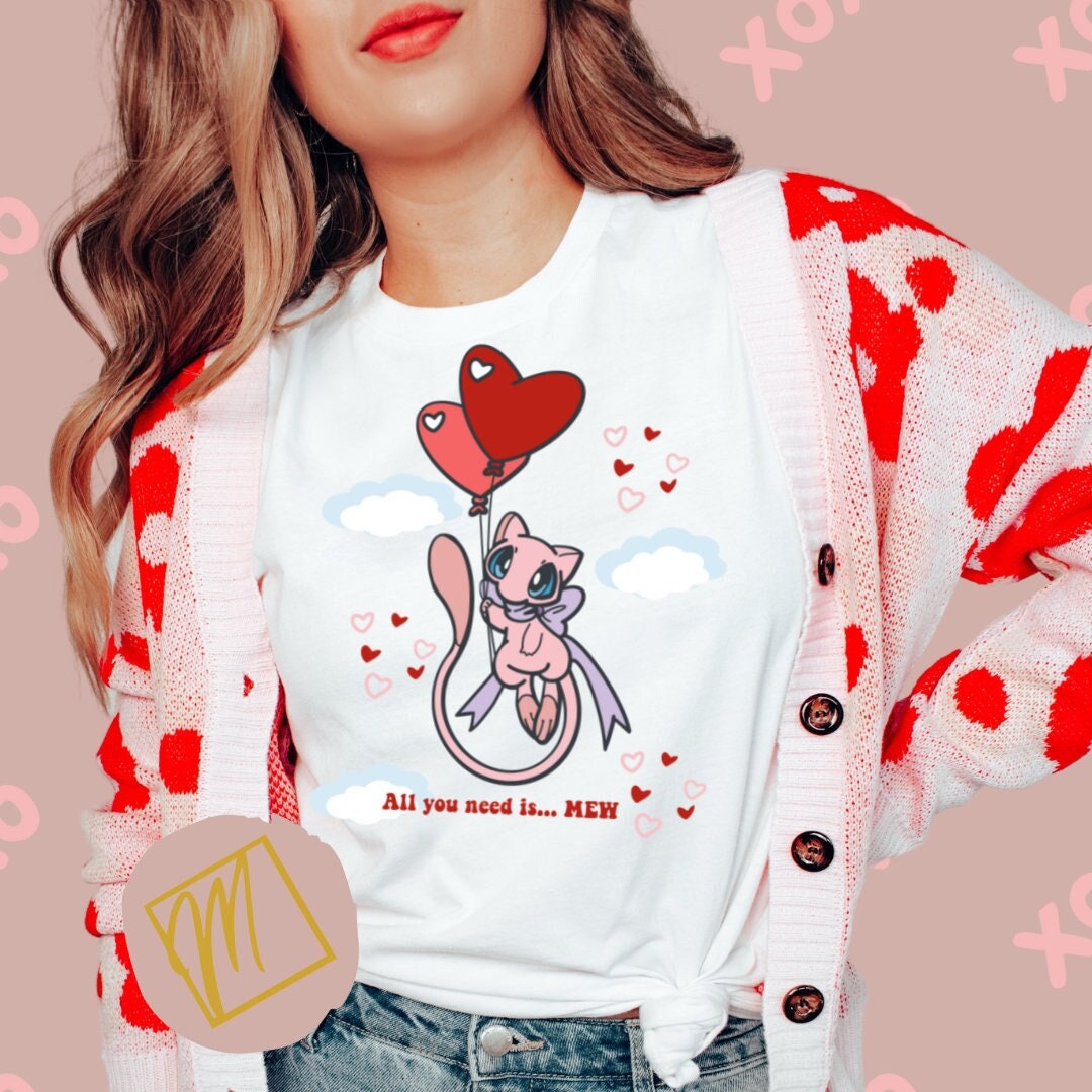 Digital, All You Need is Mew Svg Png, Valentine's SVG, Pokemon, Cricut ...