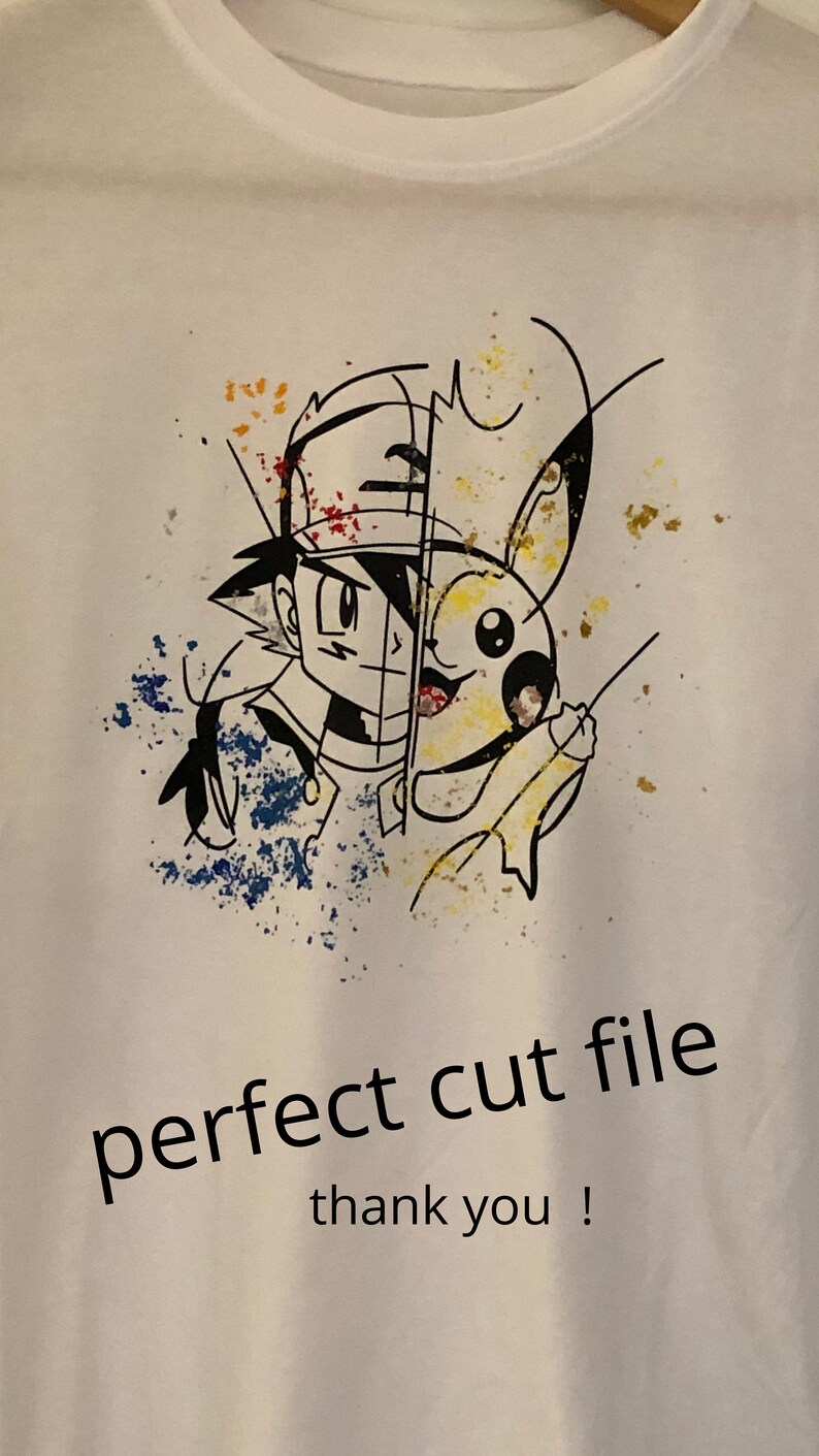 Digital Ash Ketchum and Pikachu Pokemon Inspired Svg Png - Etsy