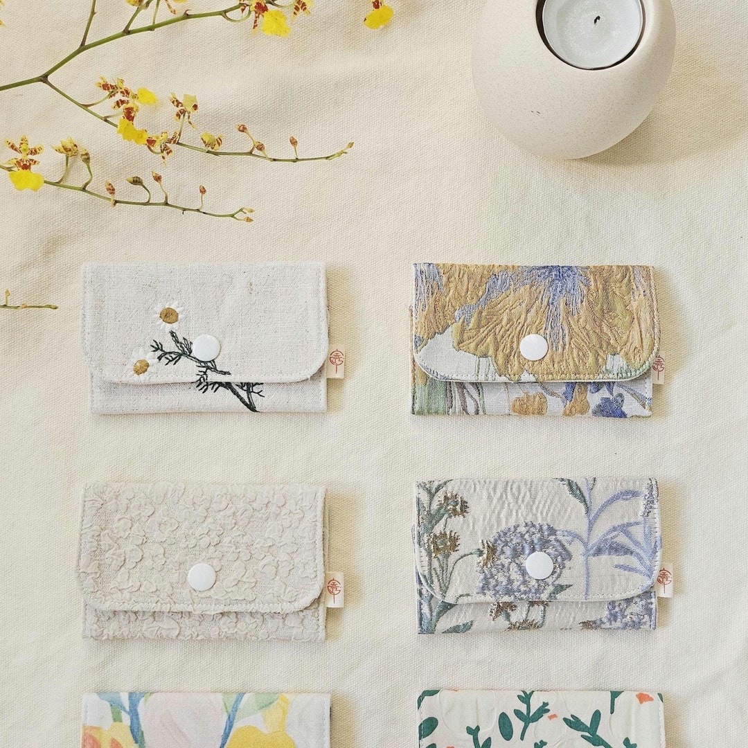 Eco-friendly Fabric Card Holder • Mini Wallet for Business & Credit ...