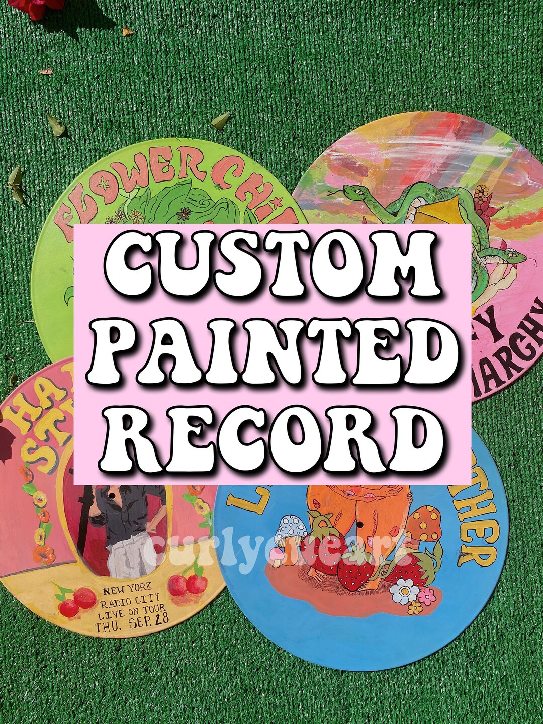 Custom Painted Vinyl Record - Etsy