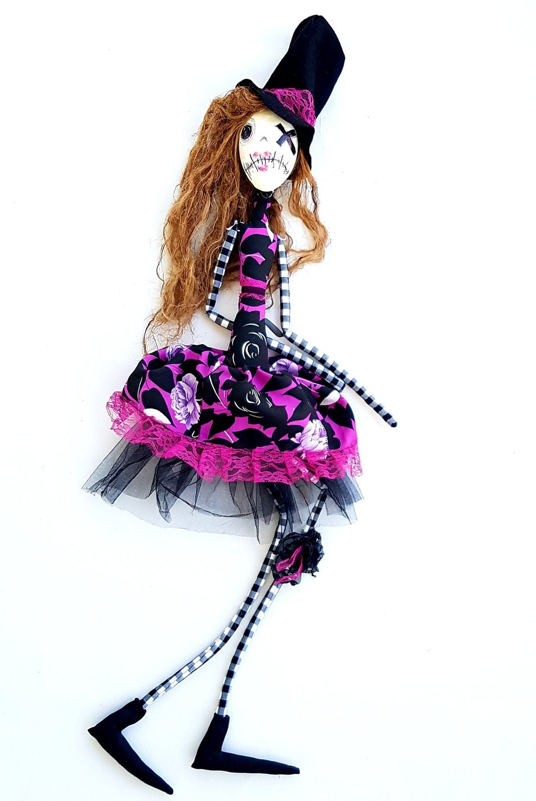 Handmade Gothic Art Doll, 47" Cloth Doll, Home Decor - Etsy