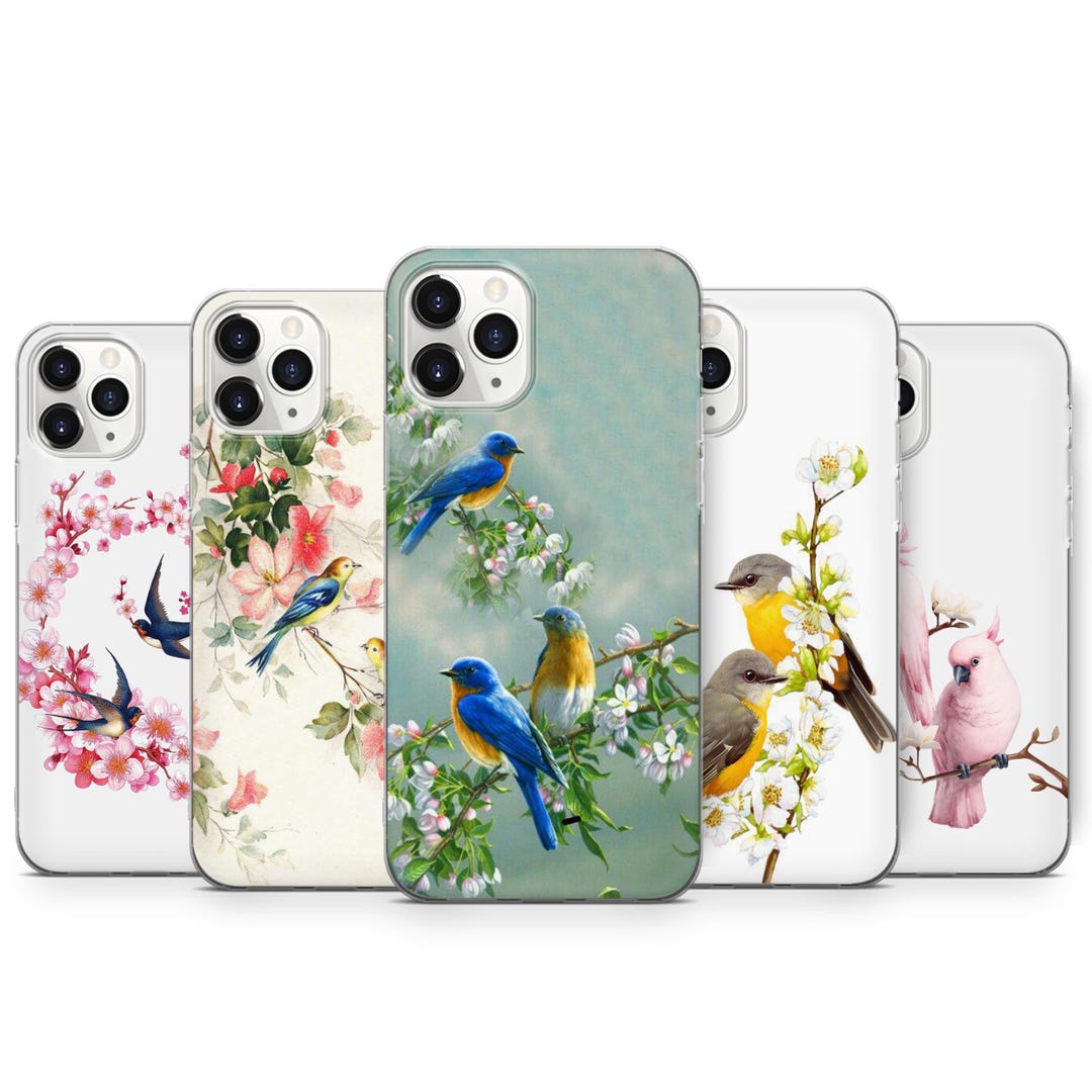 Elegant Bird Phone Case: Watercolor Wildlife Art - Etsy