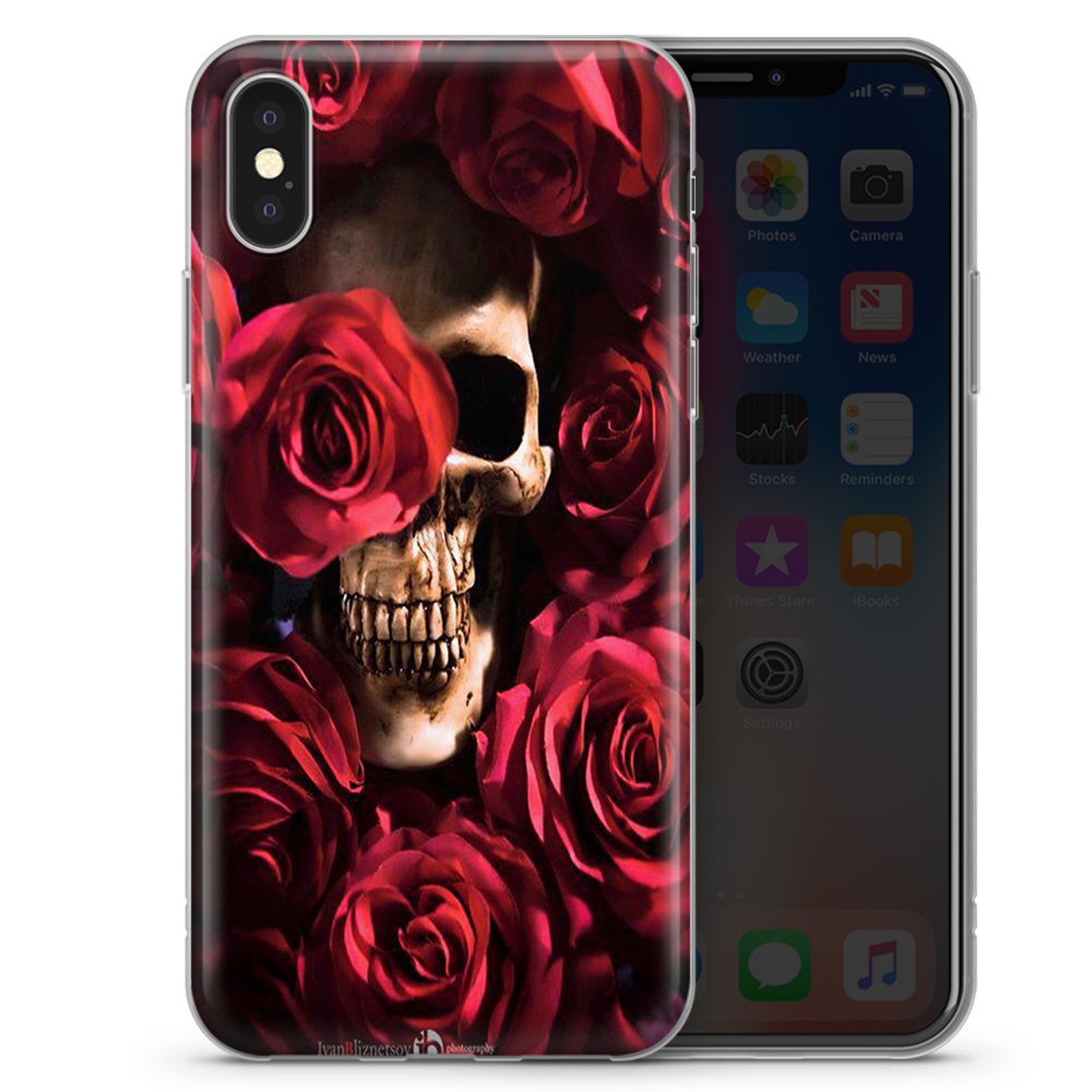 Skull Phone Case for Iphone 14 Pro Max 13 12 11 Xr Xs X 8 7 - Etsy