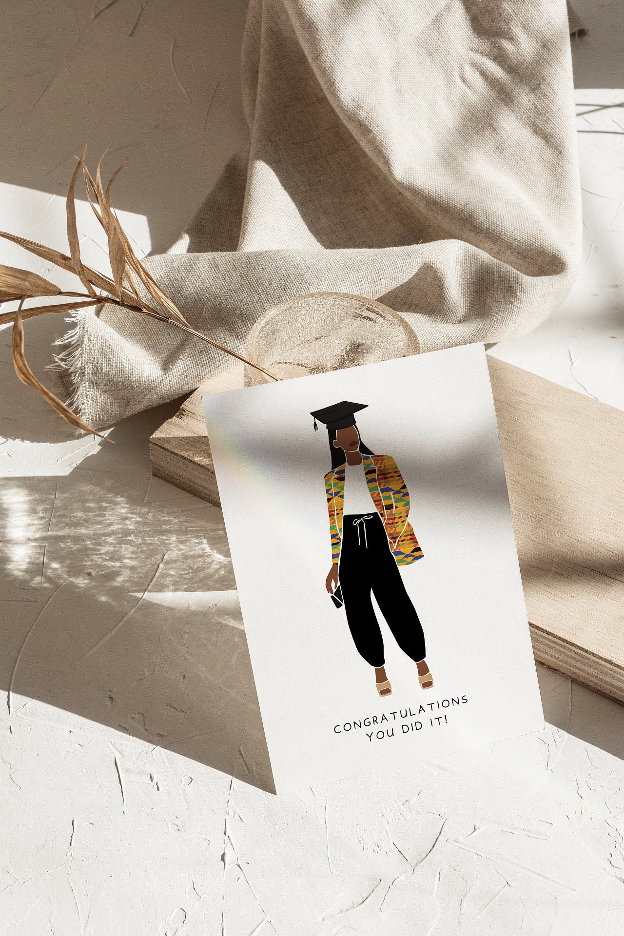 Graduation Card, Black Girl Graduation, African American Greeting Card ...