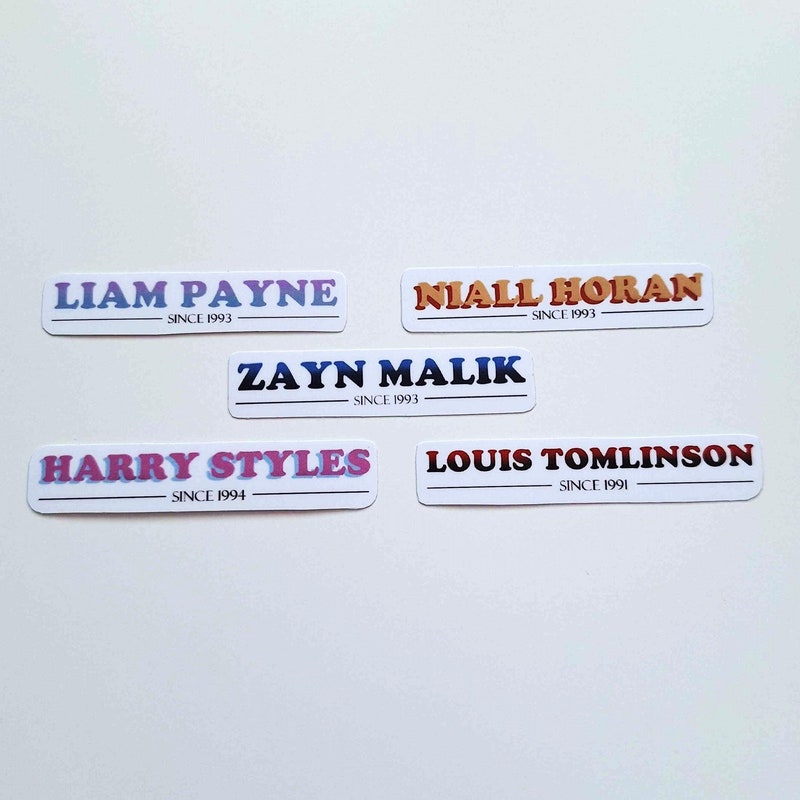 One Direction Stickers - Etsy